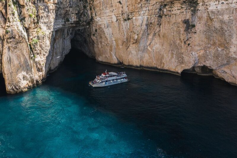Corfu/Benitses/Lefkimmi: Paxos, Antipaxos, & Caves Cruise - Key Points