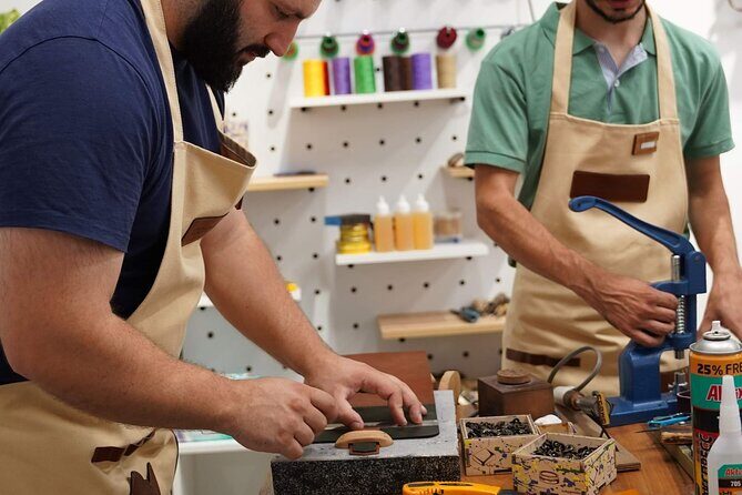 Cosmo Open Workshop in Batumi. Leather Wallet crafting Masterclas - Key Points