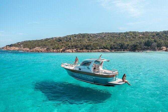 Costa Smeralda Boat Tour by Hybrid Boat with Swim Stops &Aperitif - Key Points