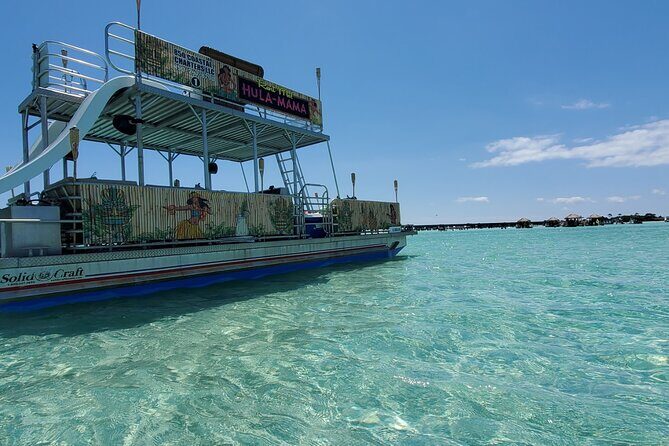 Crab Island Charter Four Hours! Double Decker Pontoon 2 Slides - Who Will Love This Tour?