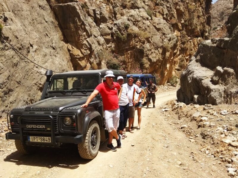Crete: Tripitis Gorge South Crete Guided Jeep Safari - Transportation and Group Size