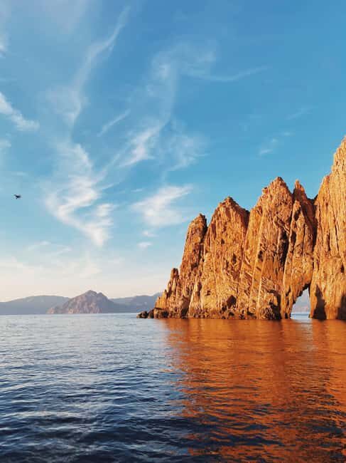 Croisière Piana Sunset Apéro Baignade bateau 12 places - Key Points