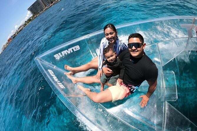 Crusers only Under the Sea of Cozumel - Exploring Cozumel’s Underwater Marvels from a Glass-Bottom Vessel