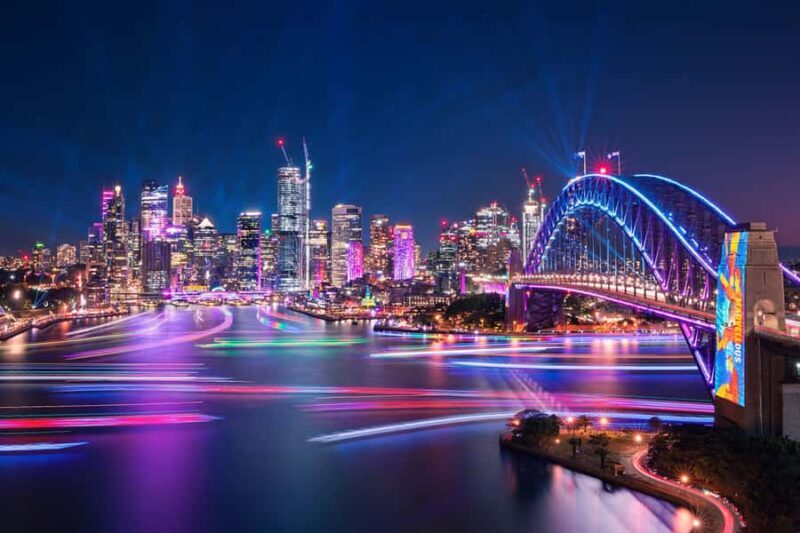 Darling Harbour: Slow Jet Boat Cruise Vivid Sydney - Discovering Vivid Sydney on the Water