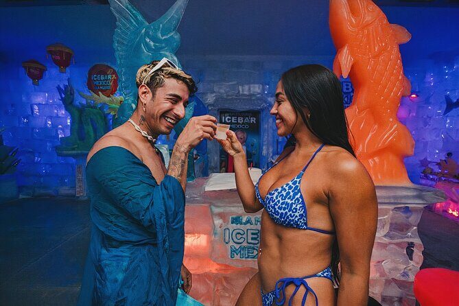 Day Pass Isla Mujeres with Beach Club, Ice Bar, Buffet and Bar - Start at the Ice Bar: A Frozen Wonderland