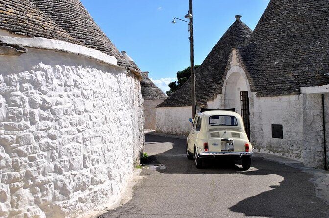 Day tour aboard a Fiat 500 Alberobello - Key Points