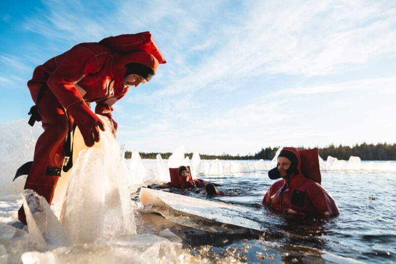 Daytime Ice Floating Rovaniemi, Frozen Lake Experience - The Value of the Experience