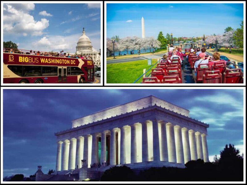 DC: Hop-on Hop-off, Arlington Walking Tour, and Night Tour - Key Points