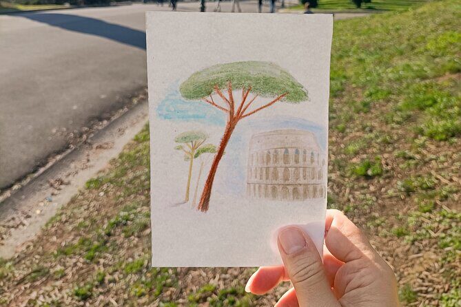 Design your own Postcard of Rome - tour with artistic activity - Key Points