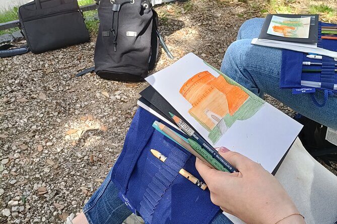 Design your own Postcard of Rome - tour with artistic activity - The Value of the Materials and Group Dynamic