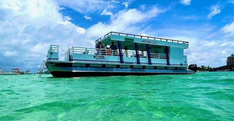 Destin: Tailfins Tiki Crab Island Swim:Float:Chill (3 Hours) - Key Points