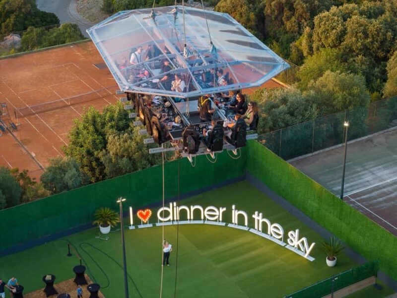 Dinner in the Sky Dubrovnik - Duration & Group Size