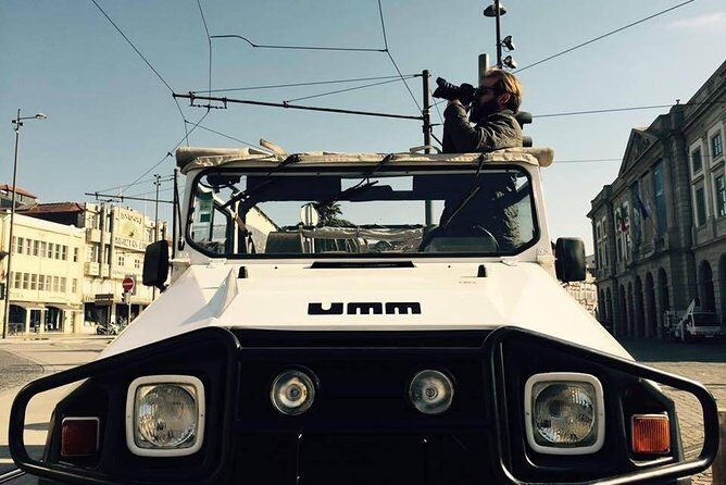 Discover the essence of the classic port UMM military jeep - Exploring Porto in a Classic UMM Military Jeep