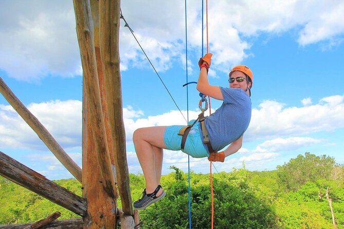 Do it all tour 3-Rappel & Jungle ZipLine & Visit Tulum & Cenote Snorkeling - Key Points