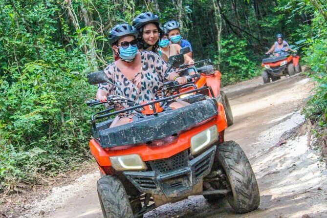 Drive an Atv shared, swim in a Cenote and ziplines in the Cancun - FAQs