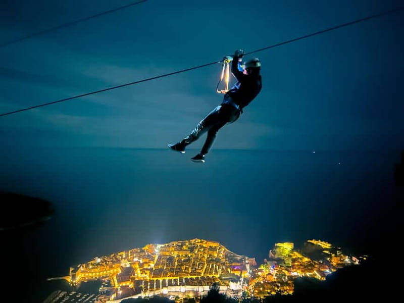 Dubrovnik Night Zipline Experience - Key Points