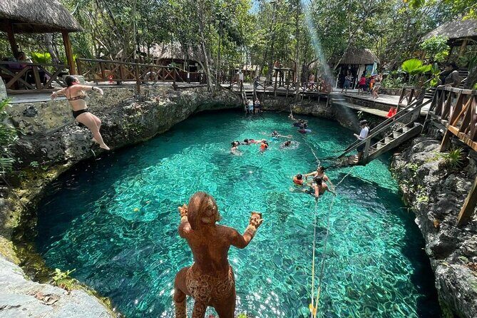 Eco Adventure At 3 Cenotes & 1 Lagoon ! From Cancun & Riviera - A Detailed Walkthrough of the Tour Experience