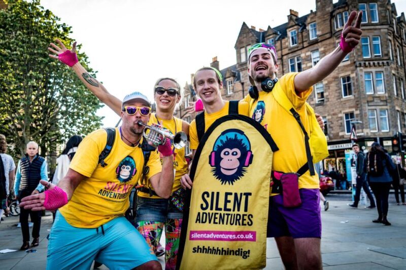 Edinburgh: Silent Disco Adventure Tour - The Equipment and Atmosphere