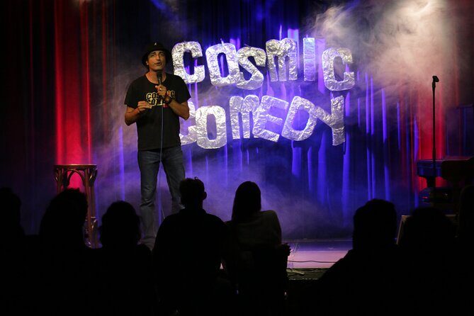 English Comedy Show with Pizza and Shots in Central Berlin - Key Points