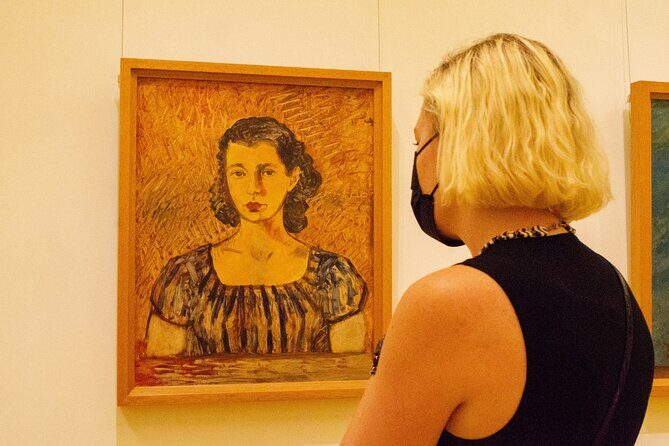 Entrance to Frida Kahlo Museum with Written Guide - The Bottom Line