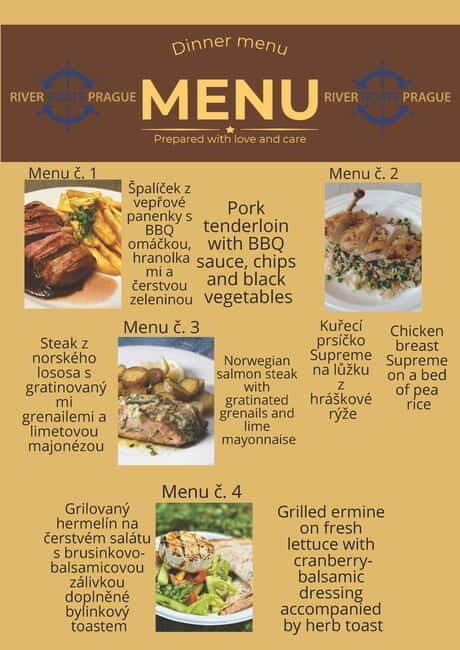 Evening cruise through Prague with buffet dinner - The Details of the Prague Evening Cruise