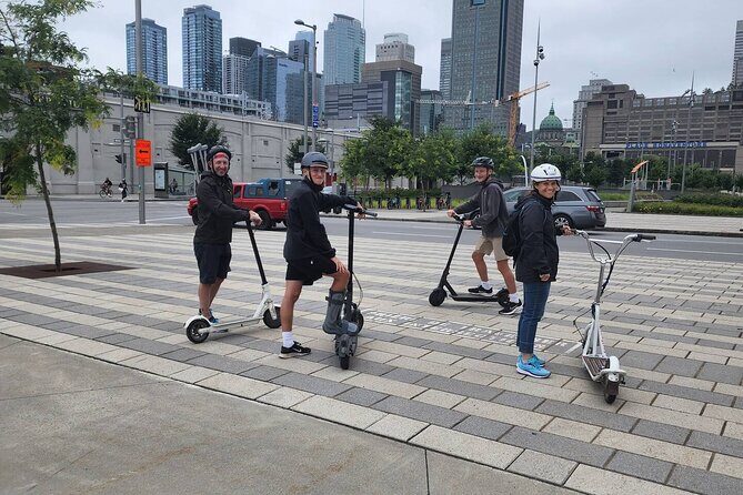 Experience Old Montreal on e-scooters with a local comedian - Key Points