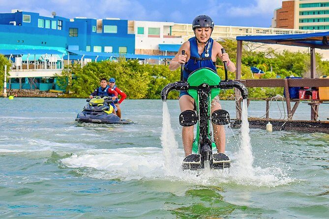 Experience the JETOVATOR water activity in CANCUN. Equipment included - Post-Flight and Equipment Removal