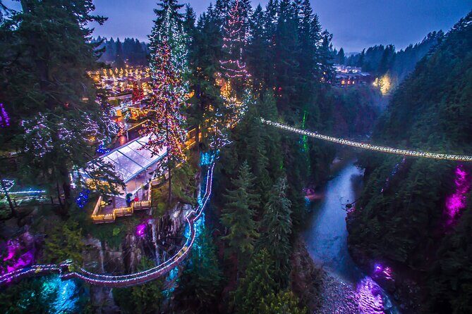 Explore Vancouver City & Capilano Suspension Bridge Canyon Lights - Key Points