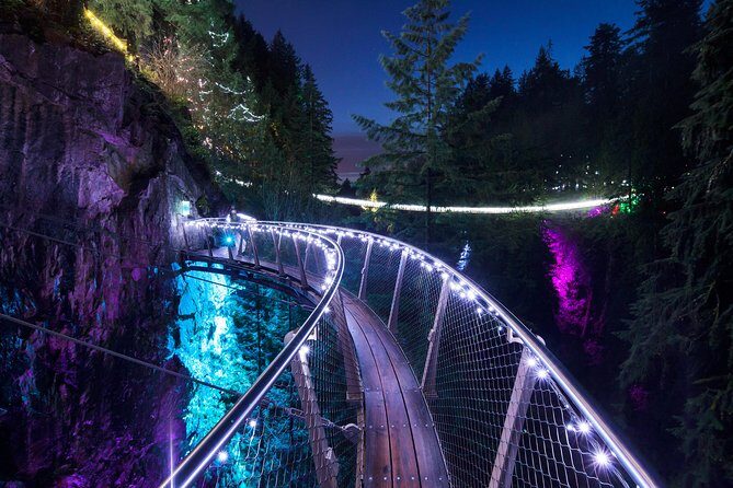 Explore Vancouver City & Capilano Suspension Bridge Canyon Lights - The Experience at Capilano