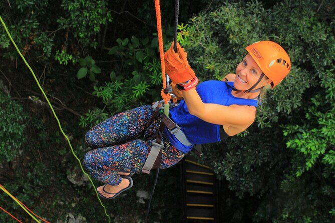 Extreme Day. Rappel, Ziplines & Snorkel with from Riviera Maya - Key Points