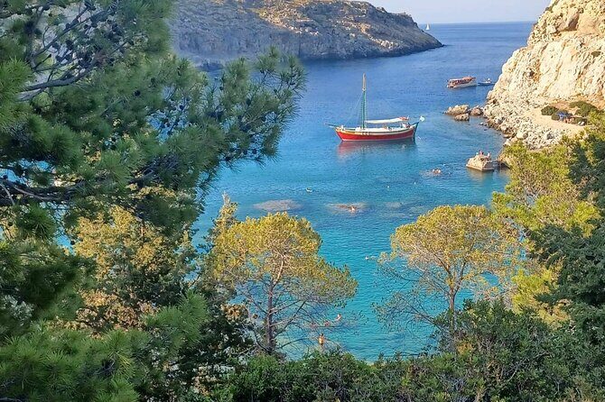 Faliraki : Boat Trip to Antony Quinn, Ladiko, Afandou Caves - Key Points