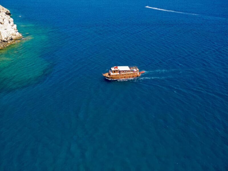 Faliraki : Transfer & Cruise to Lindos with 3 Swimming Stops - Key Points