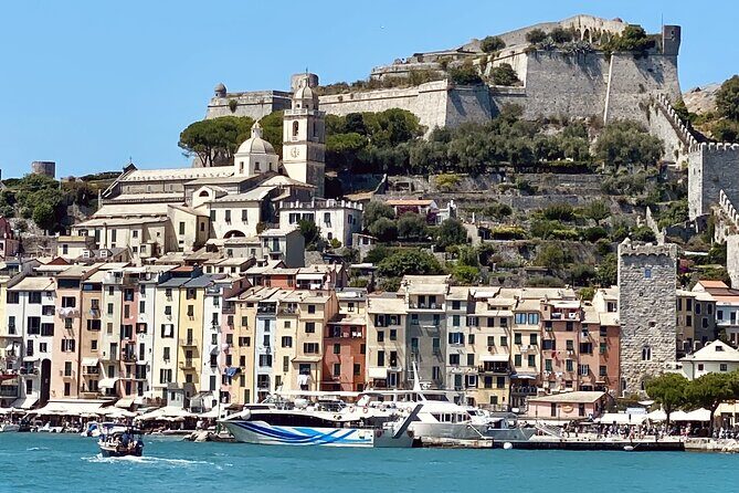 Ferry boat tour to the Cinque Terre with stop in Portovenere and Vernazza - Key Points