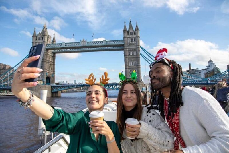 Festive London Christmas Day River Thames Lunch Cruise - Key Points