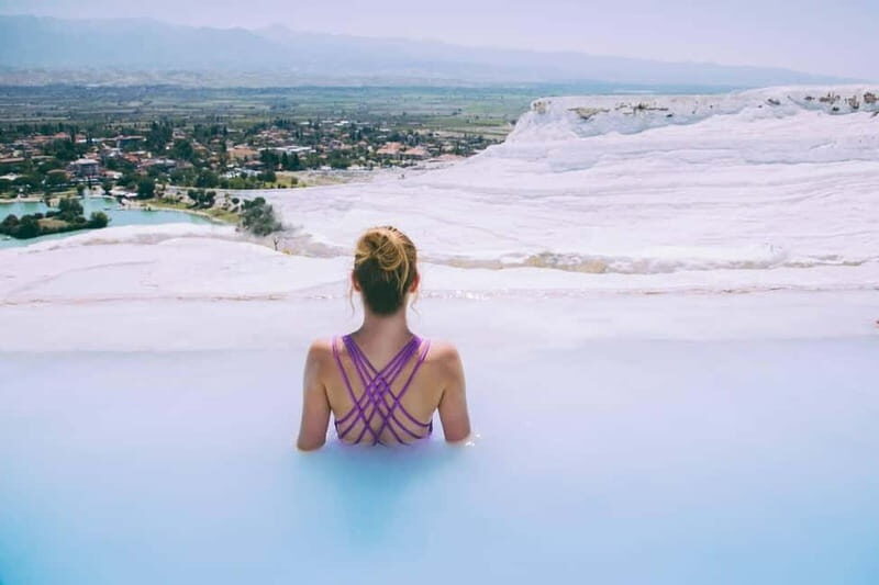 Fethiye: Pamukkale Day Trip w/Hot Air Balloon Ride - Walking on the White Terraces