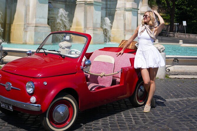 Fiat Jolly Vintage Ride and Photo Tour in Rome - Key Points