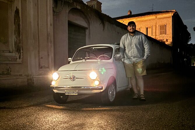 Fiat500 Night&Day Photoshoot, with a Roman, pickup included - Key Points