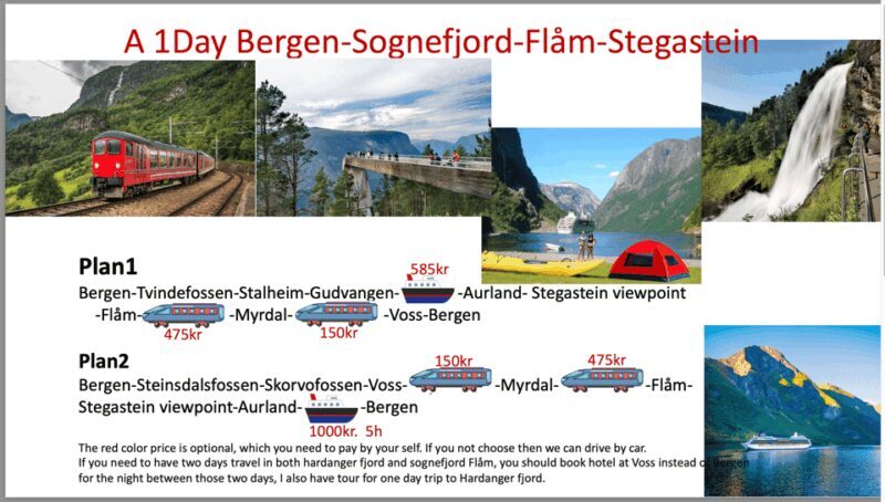 Flåm Flexible Tour with Stegastein, cruise and train include - FAQs  
