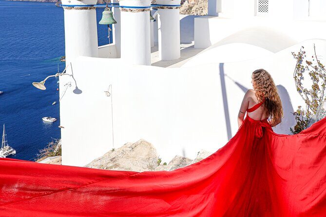 Flying Dress Photoshoot Experience in Santorini with pick up - The Sum Up: Is It Worth It?