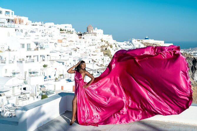 Flying Dress © Photoshoot in Santorini: Mr. President Package - Why This Photoshoot Is Worth It