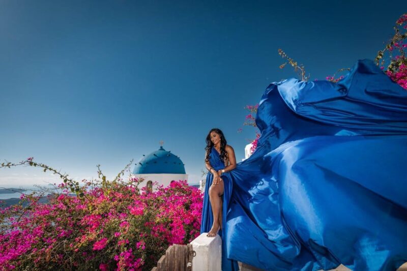 Flying dress Photoshoot in Santorini with Hotel Pickup - The Experience: What You Can Expect from Start to Finish