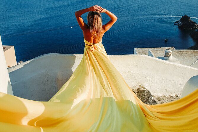 Flying Dress Photoshoot Santorini - The Experience in Action: What You’ll Love