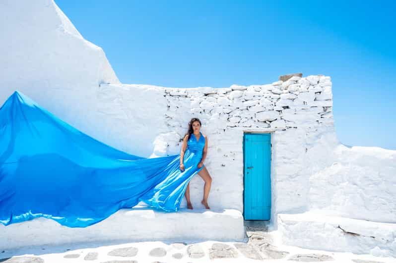 Flying Dress Photoshooting Mykonos - Key Points