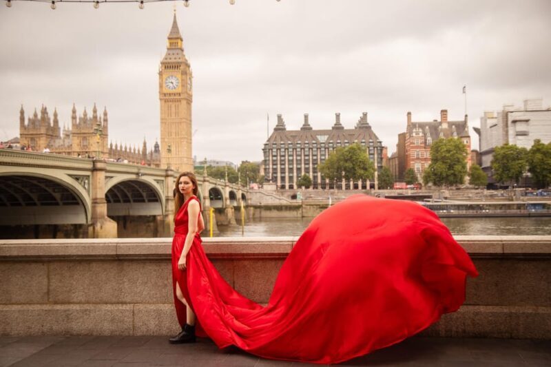 Flying dress professional photoshoot with pro photographer - Key Points