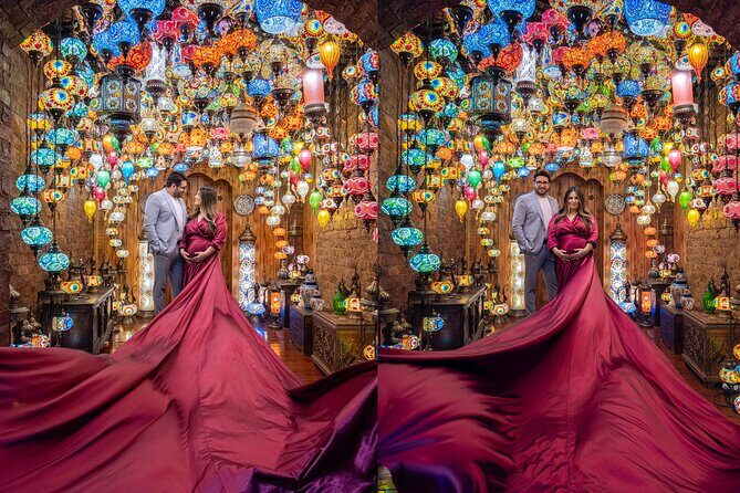 Flying Dress Rooftop Photoshoot in Istanbul (2Concepts, 1dress) - Who Will Love This Experience?