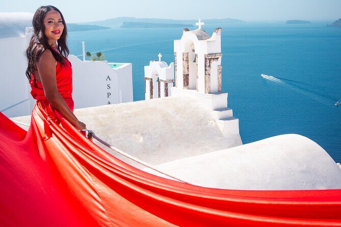 Flying Dress Santorini Photoshoot - The Photography and Photo Delivery