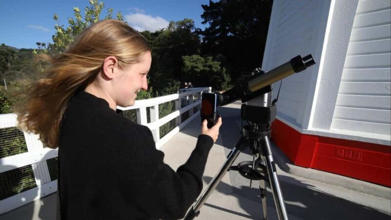 From Akaroa Lighthouse: Sungazing Tour with Two Telescopes - An Introduction to the Solar Explorer Tour