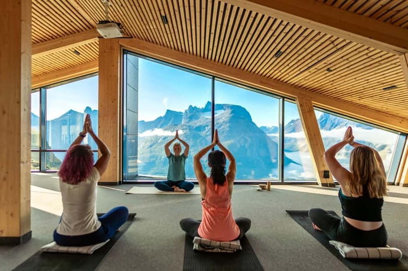 From Åndalsnes: Yoga on Nesaksla Mountain and Gondola Ticket - Key Points