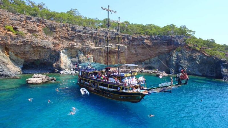 From Antalya: Kemer Pirate Boat Tour with Foam Party & Swim - Easy Access and Convenience