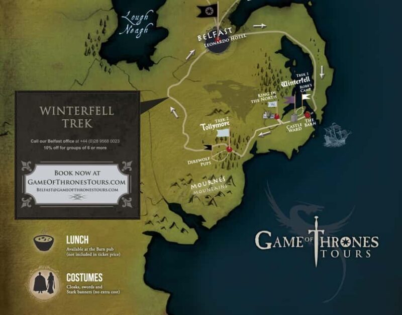 From Belfast: Game of Thrones Winterfell Locations Tour - Key Points